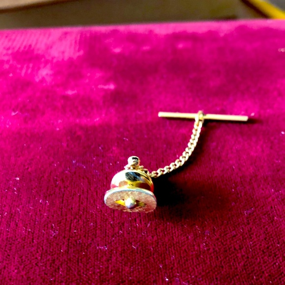 Accessories | Swank Brush Gold Oval Cut Out Tie Tackpin | Poshmark